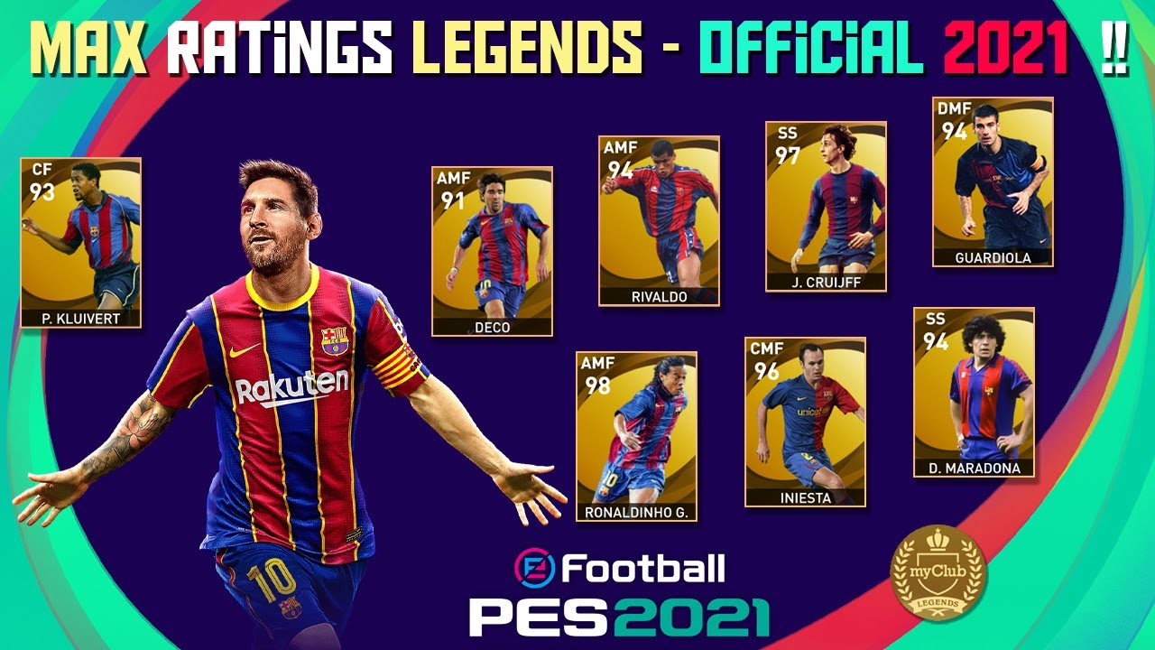 ค่าพลังเวลตัน !! ¦ All Legends Official ¦ Pes 2021 Players Max Ratings ...
