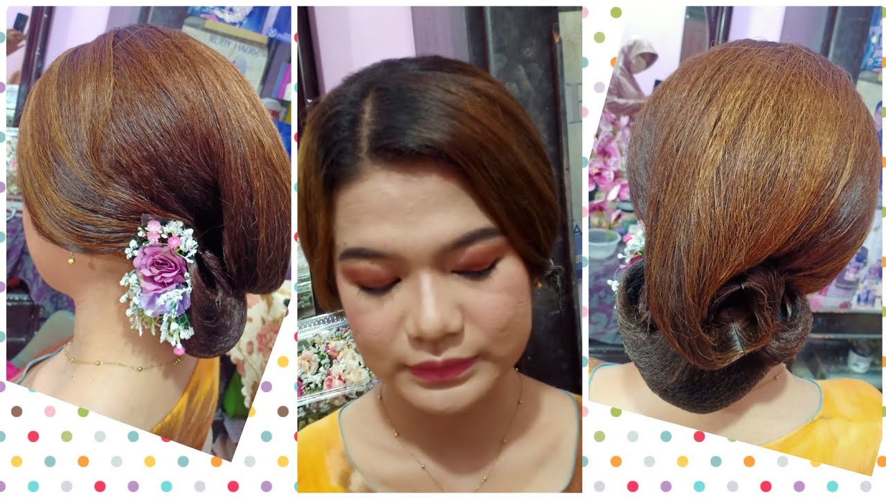 tutorial poni gampang simpel cantik buat wisuda.make up bunda asih - YouTube