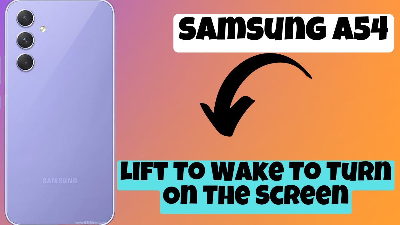 How to set Lift To Wake To Turn On The Screen || Screen settings ...