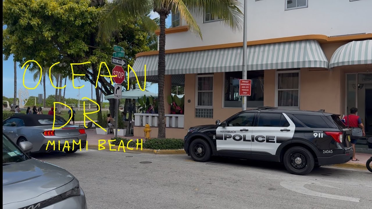 Walk around Miami Beach, Ocean Drive - YouTube