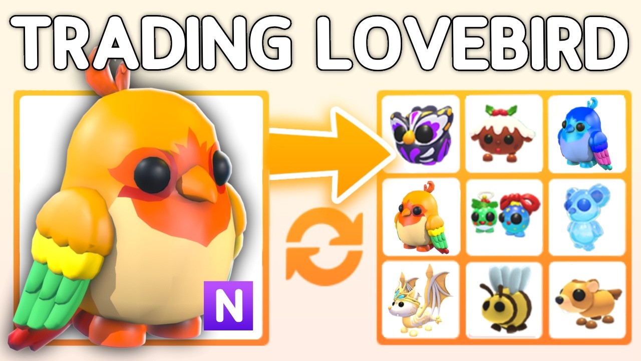 Trading Lovebirds In Adopt Me! Valentines Update - YouTube