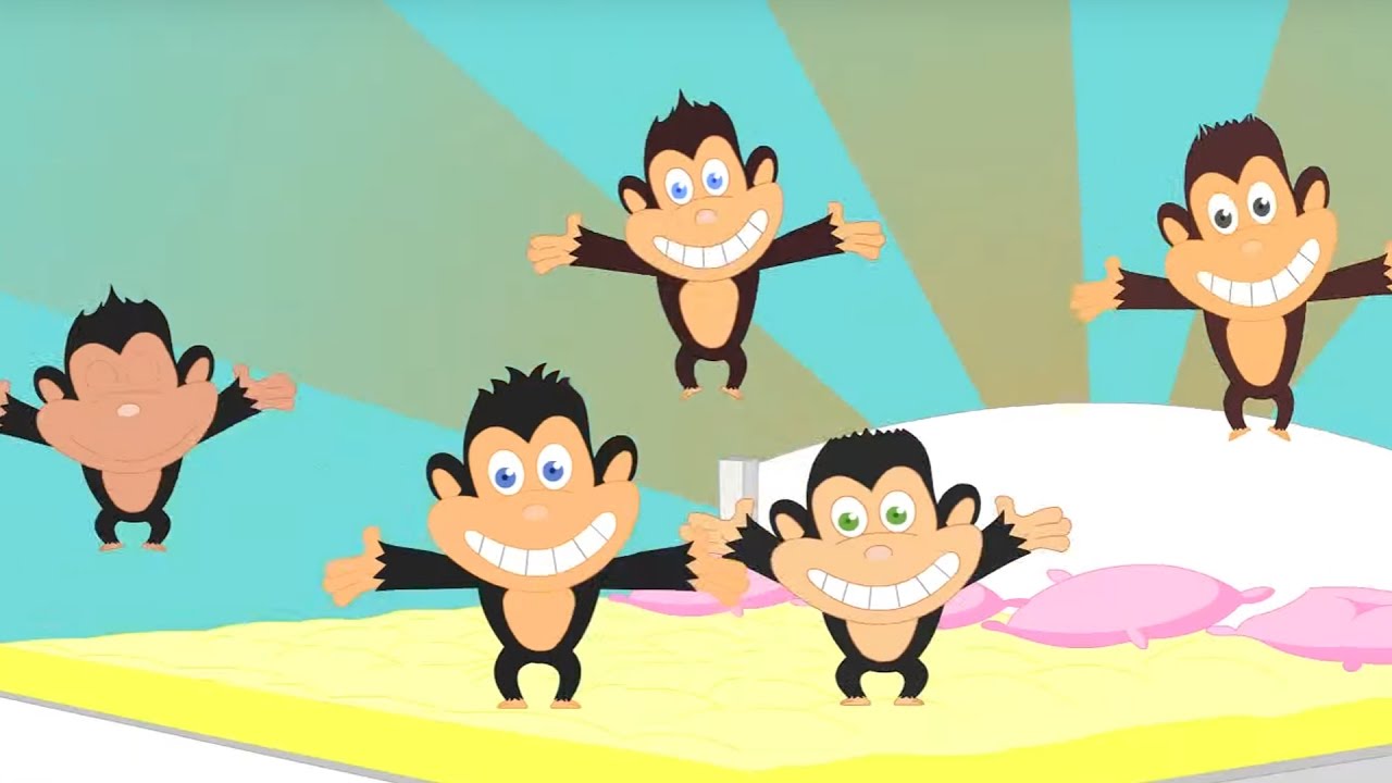 Five Little Monkeys | Nursery Rhymes | Baby Songs - YouTube
