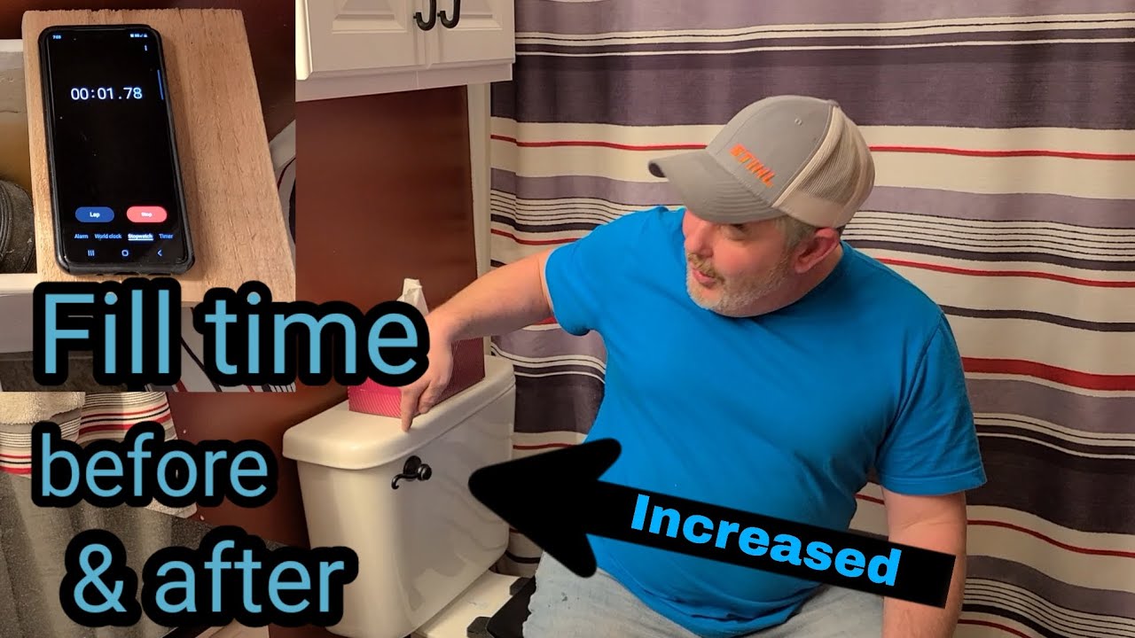 Toilet fills slowly and how to fix it. - YouTube