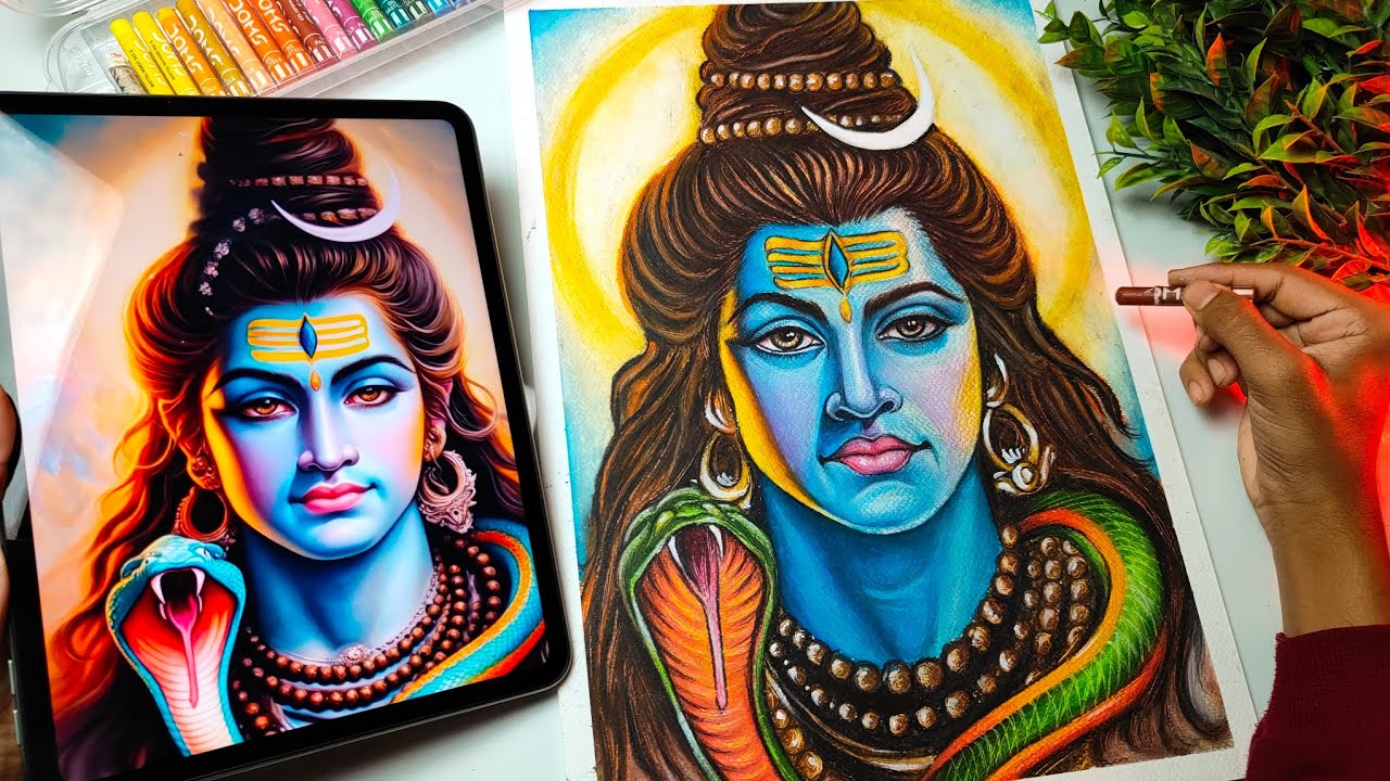 Lord Mahadev Drawing, Savan Special Drawing, Part 02 - YouTube