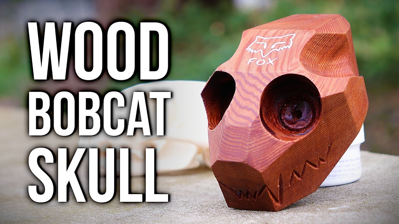 Carving A Wooden Bobcat Skull! - YouTube