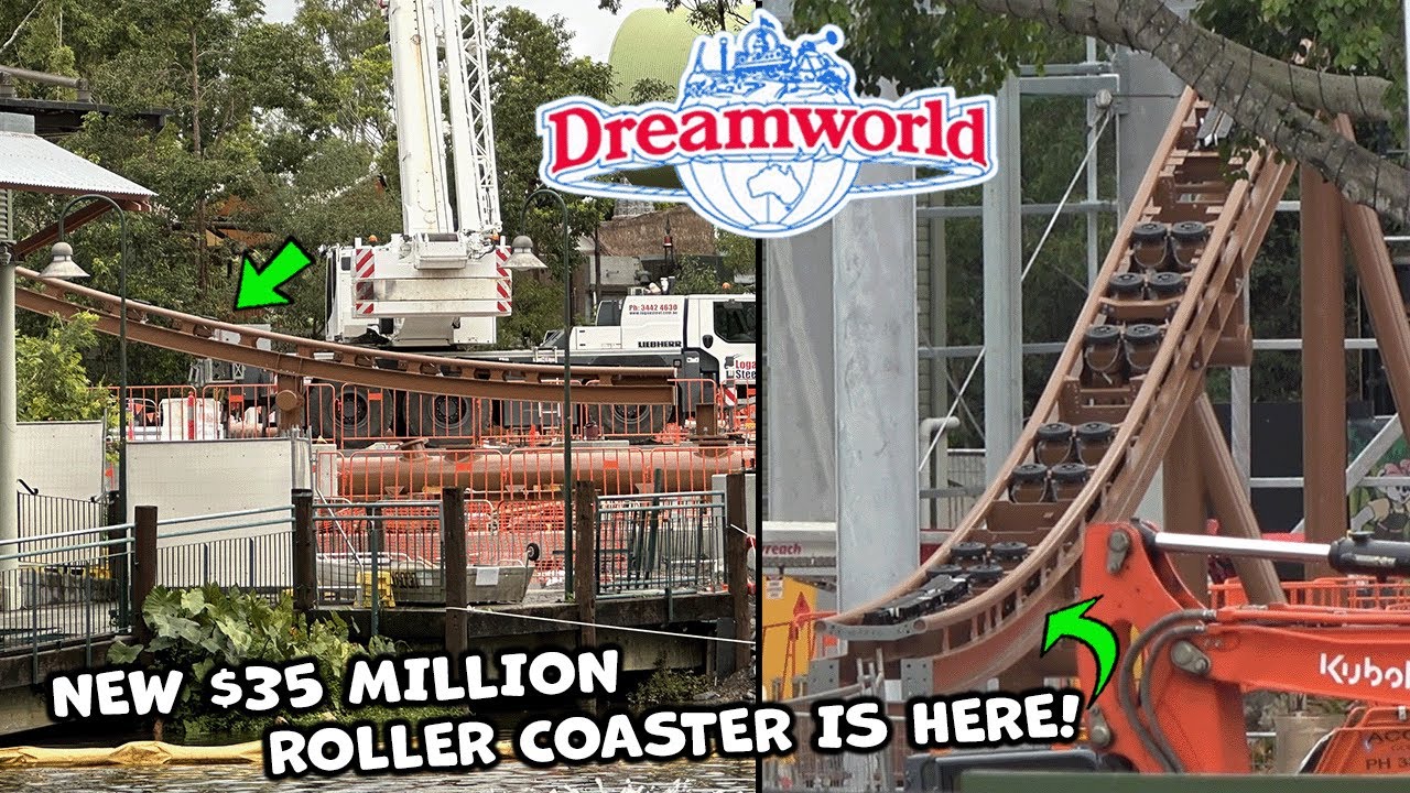 Dreamworld's NEW Roller Coaster Ride is HERE! - Jungle Rush Update & more - YouTube