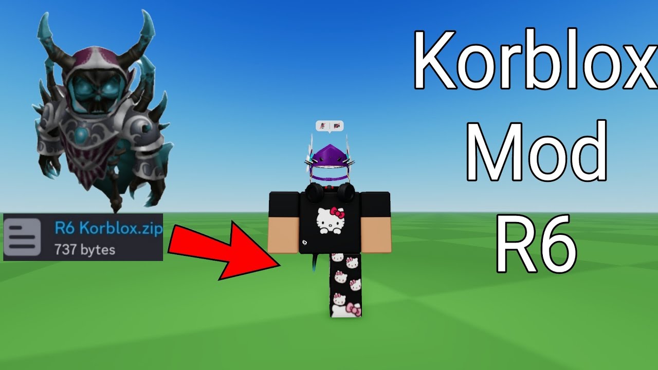 Free Korblox Mod for R6! - YouTube