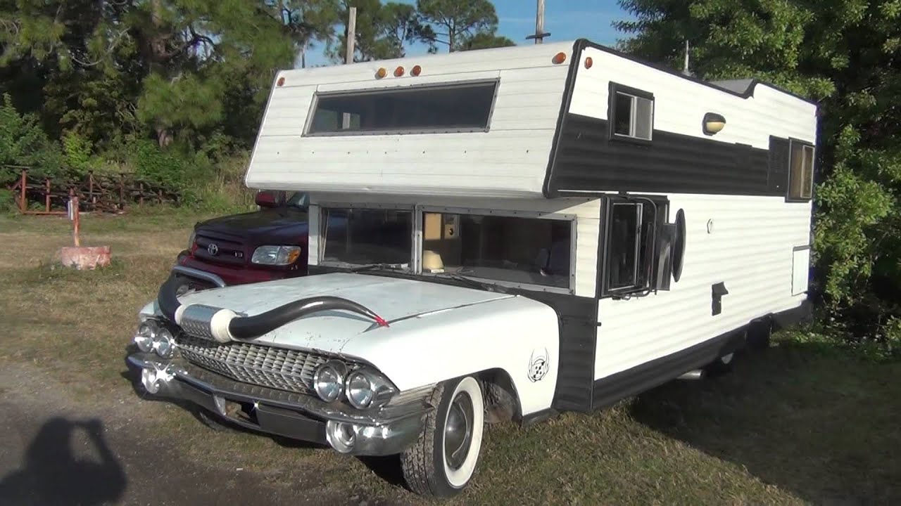 1960 CADDIE REDNECK MOTORHOME I SAW IN FLORIDA - YouTube