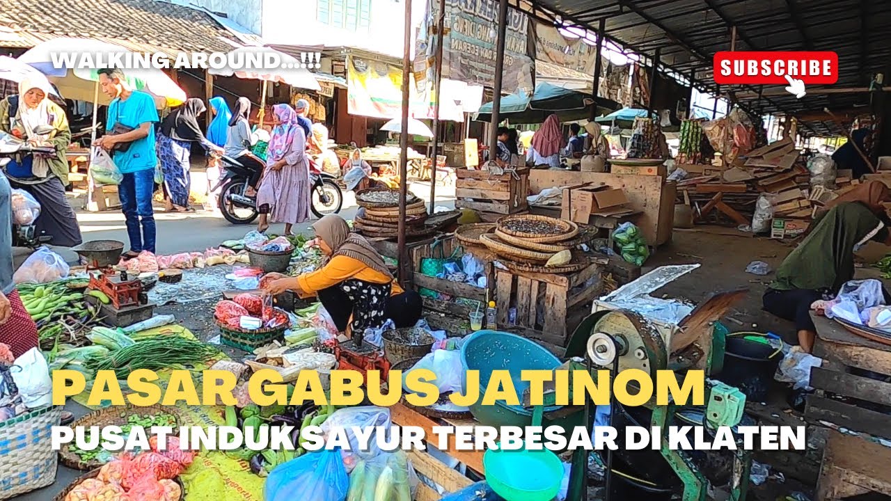 RAME BANGET ‼️ Blusukan ke Pasar Gabus Jatinom Klaten | Walking Around ...