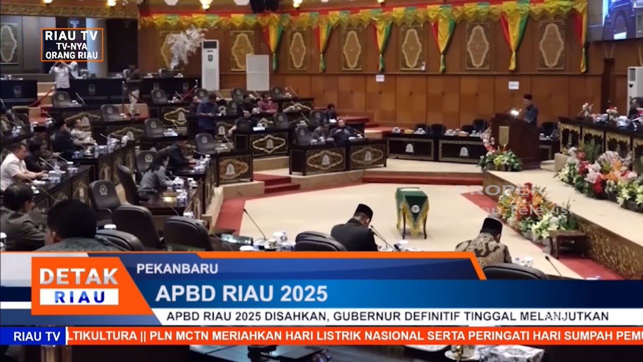 APBD RIAU 2025 DISAHKAN, GUBERNUR DEFINITIF TINGGAL MELANJUTKAN - YouTube