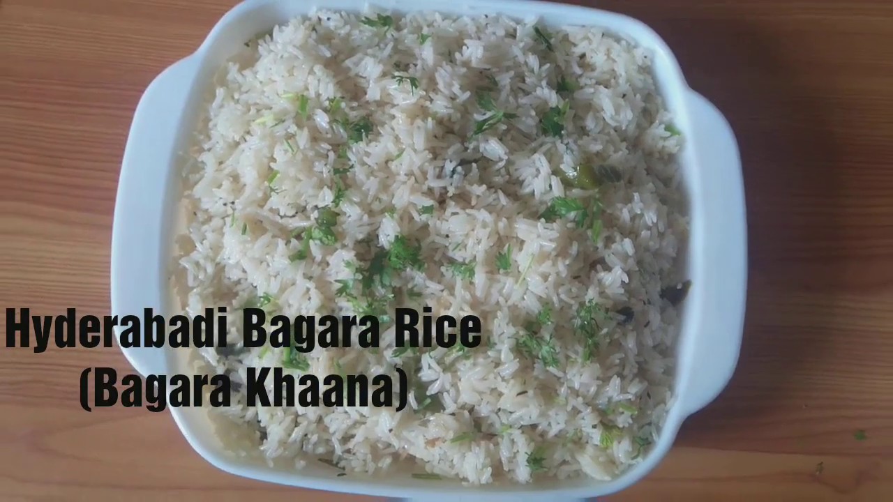 Hyderabadi Bagara Rice in Pressure Cooker - YouTube