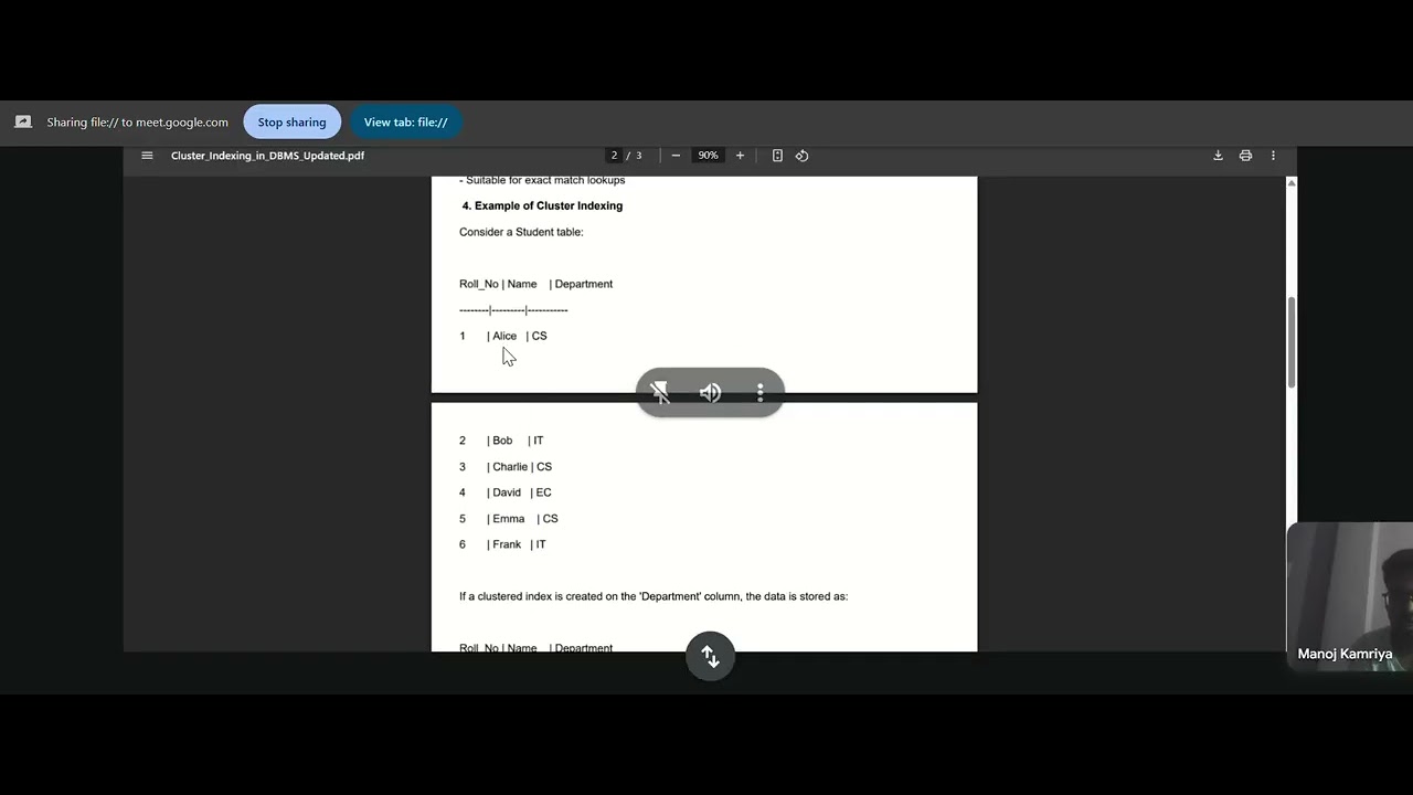 Vedio Lecture on Cluster Indexing | DBMS - YouTube