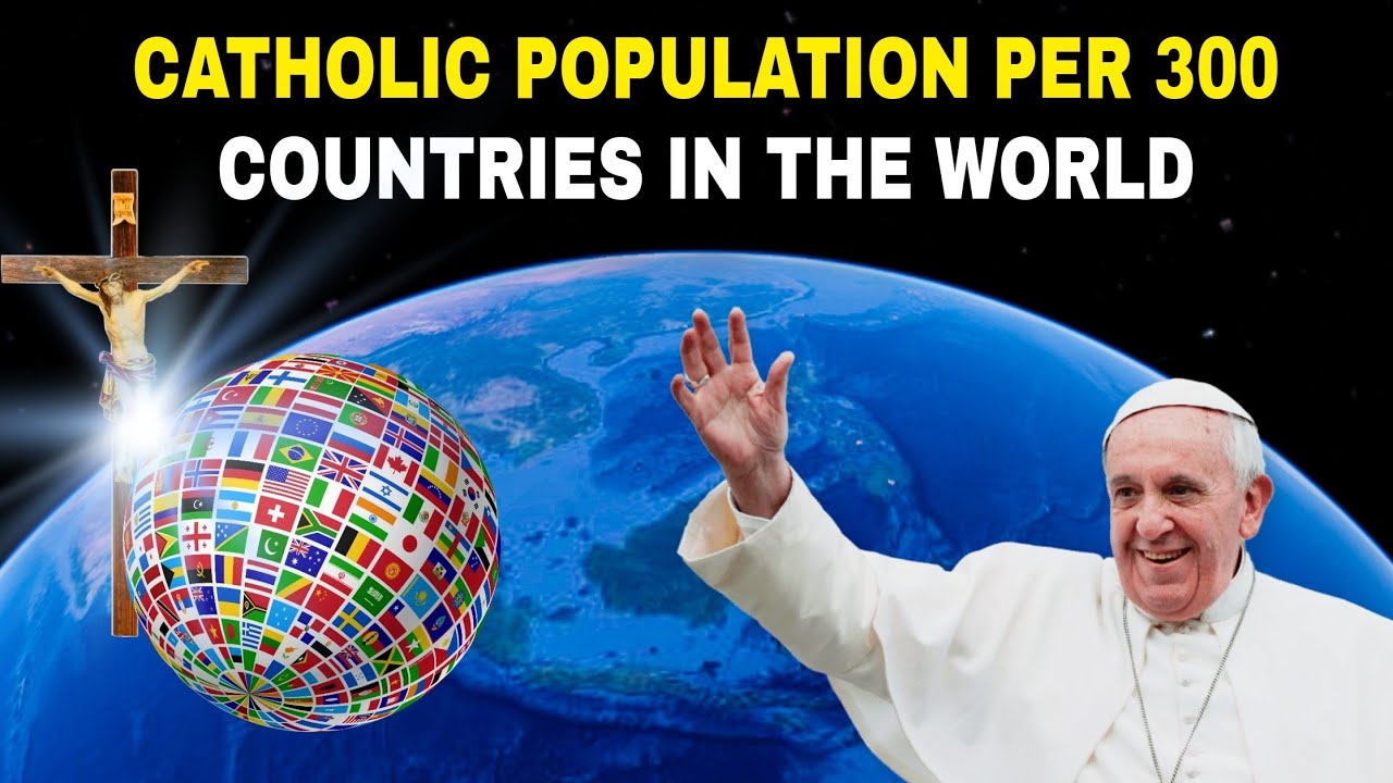 CATHOLIC POPULATION by 300 COUNTRIES in the WORLD 2024‼️Number 1 ...