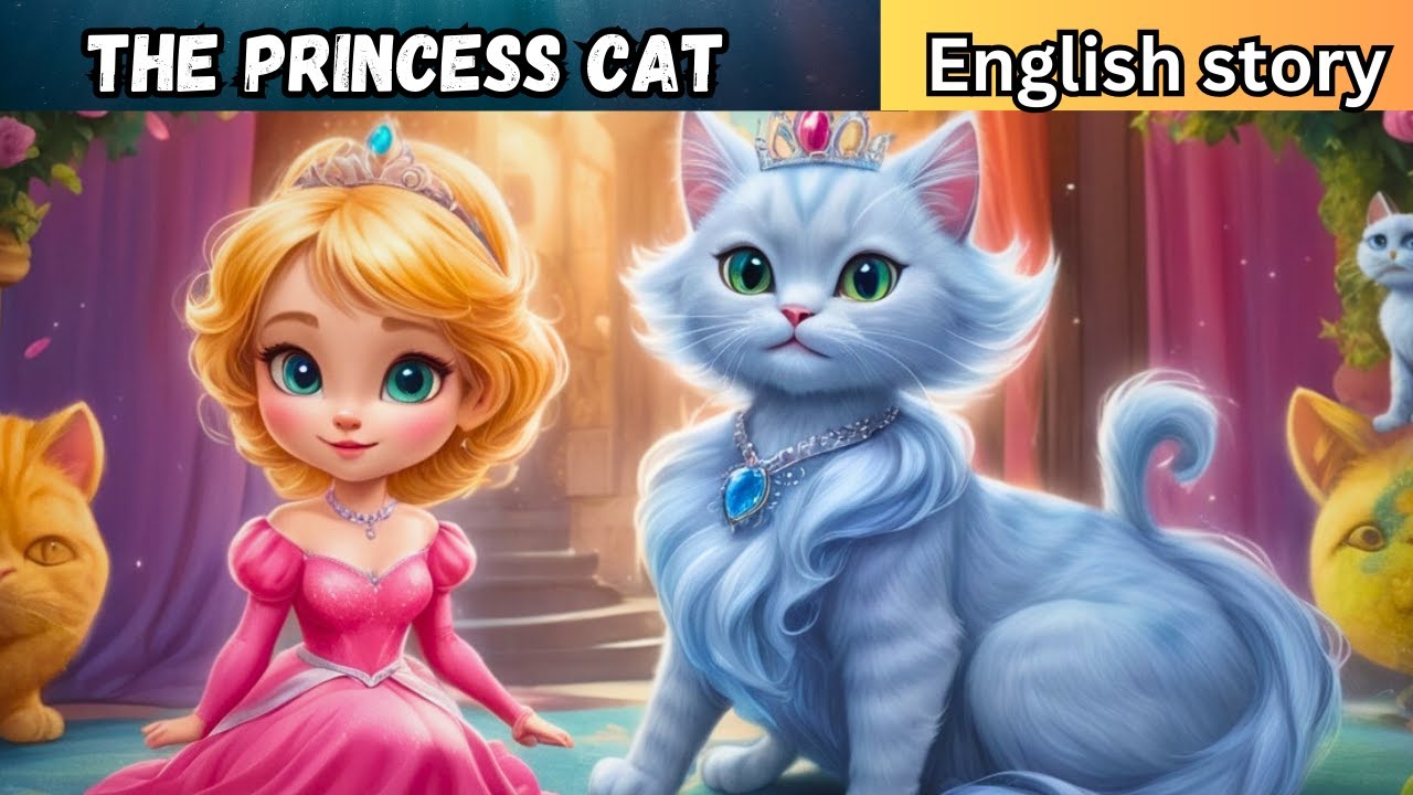 The princess cat🔥|learn English through story/ animated story - YouTube