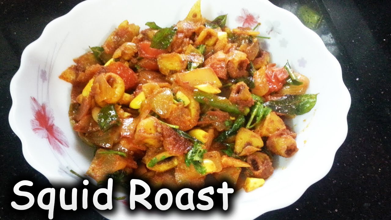 Squid Roast Recipe | Kerala Koonthal Roast - YouTube