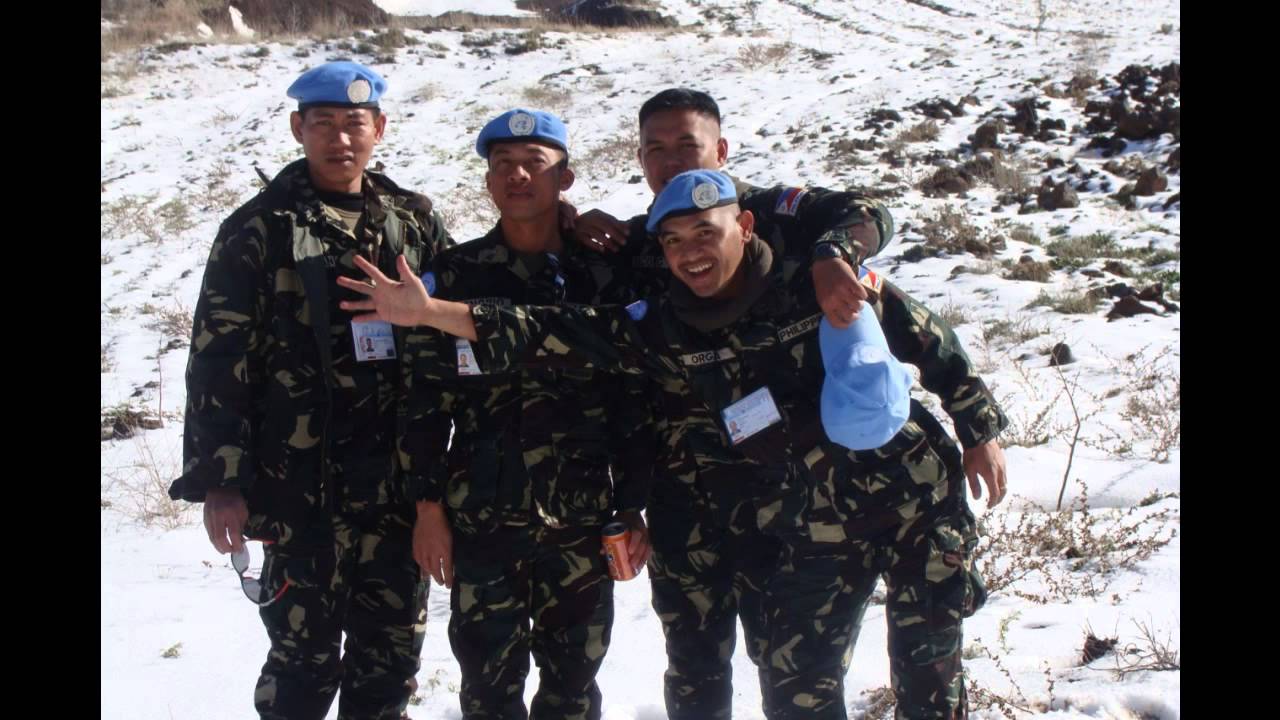 1st Philippine Contingent in Golan Heights - YouTube