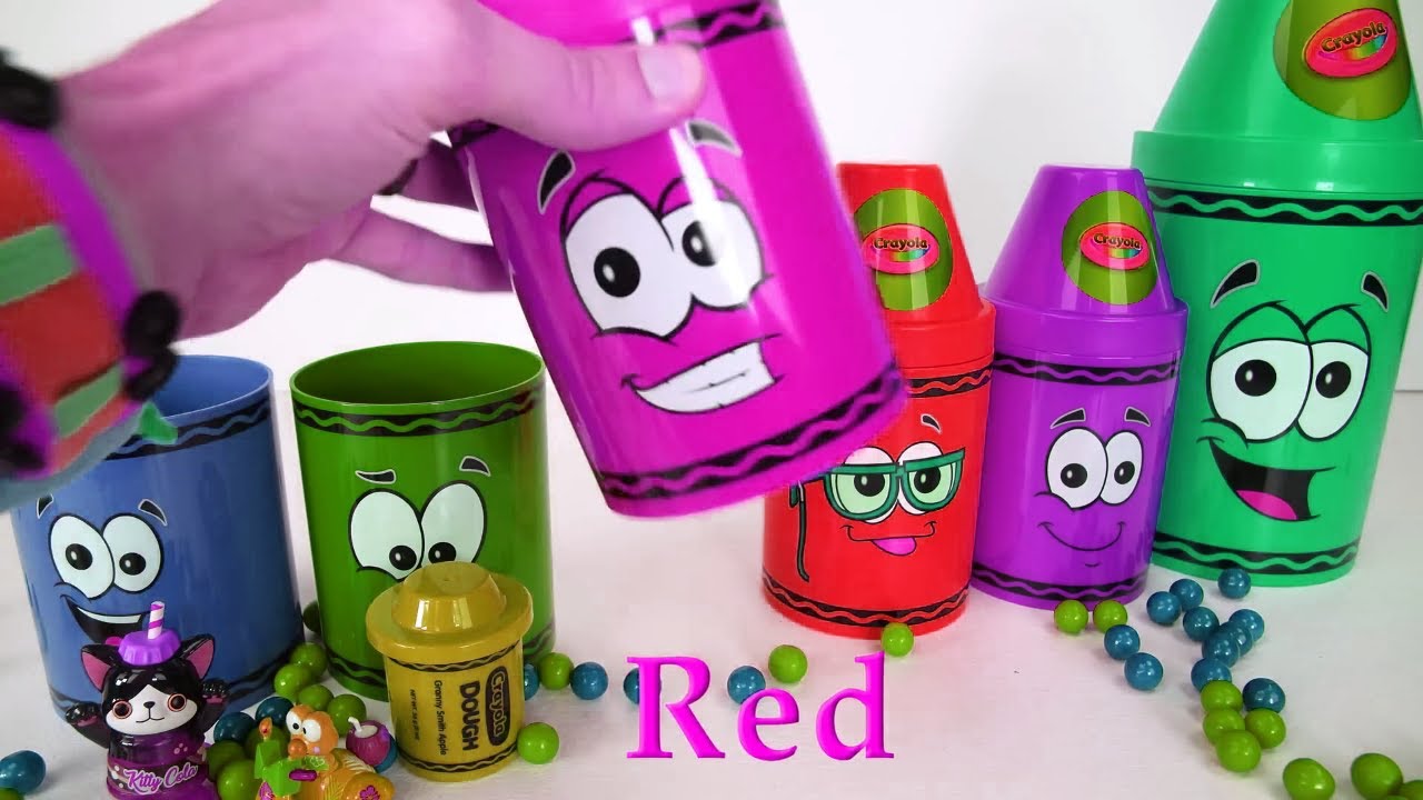 RED HAPPY FACE CRAYONS / LEARNING COLOURS || SPONSORED BY : GAMAVISION ...