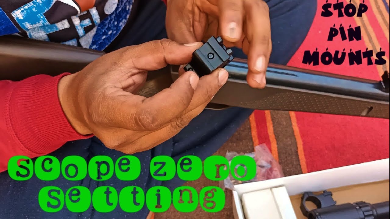 How to Zero your Scope AND Stop Pin Mounts for Recoil Making Airguns ...