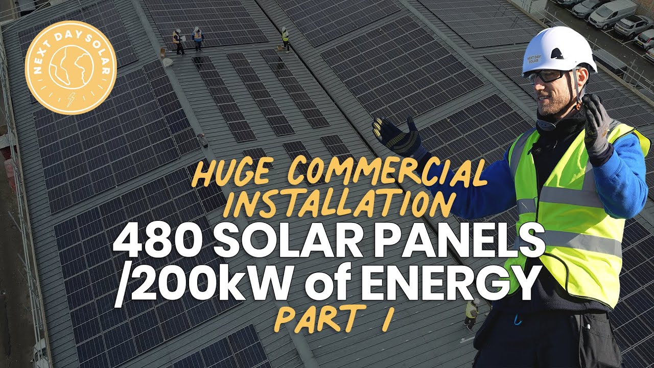 Huge Commercial Installation: 480 SOLAR PANELS /200kW of ENERGY - [PART ...