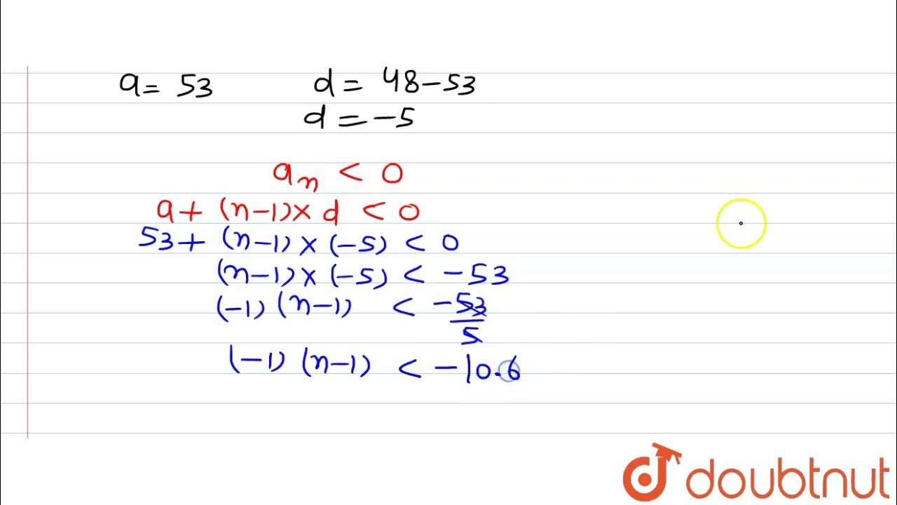 Which Term Of The AP 53 48 43 Is The First Negative Term 10 which-term-of-the-ap-53-48-43-is-the-first-negative-term-10
