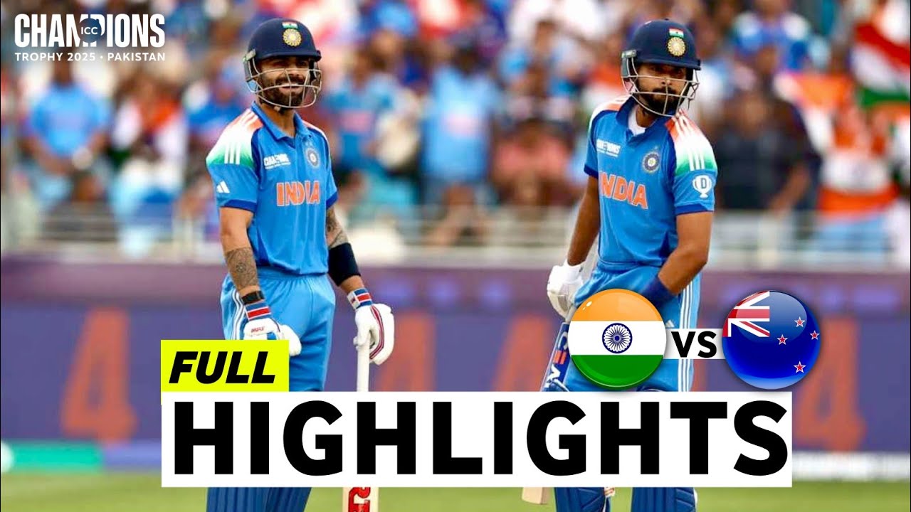 India vs Australia Semi Final Champions Trophy 2025 Match Highlights ...