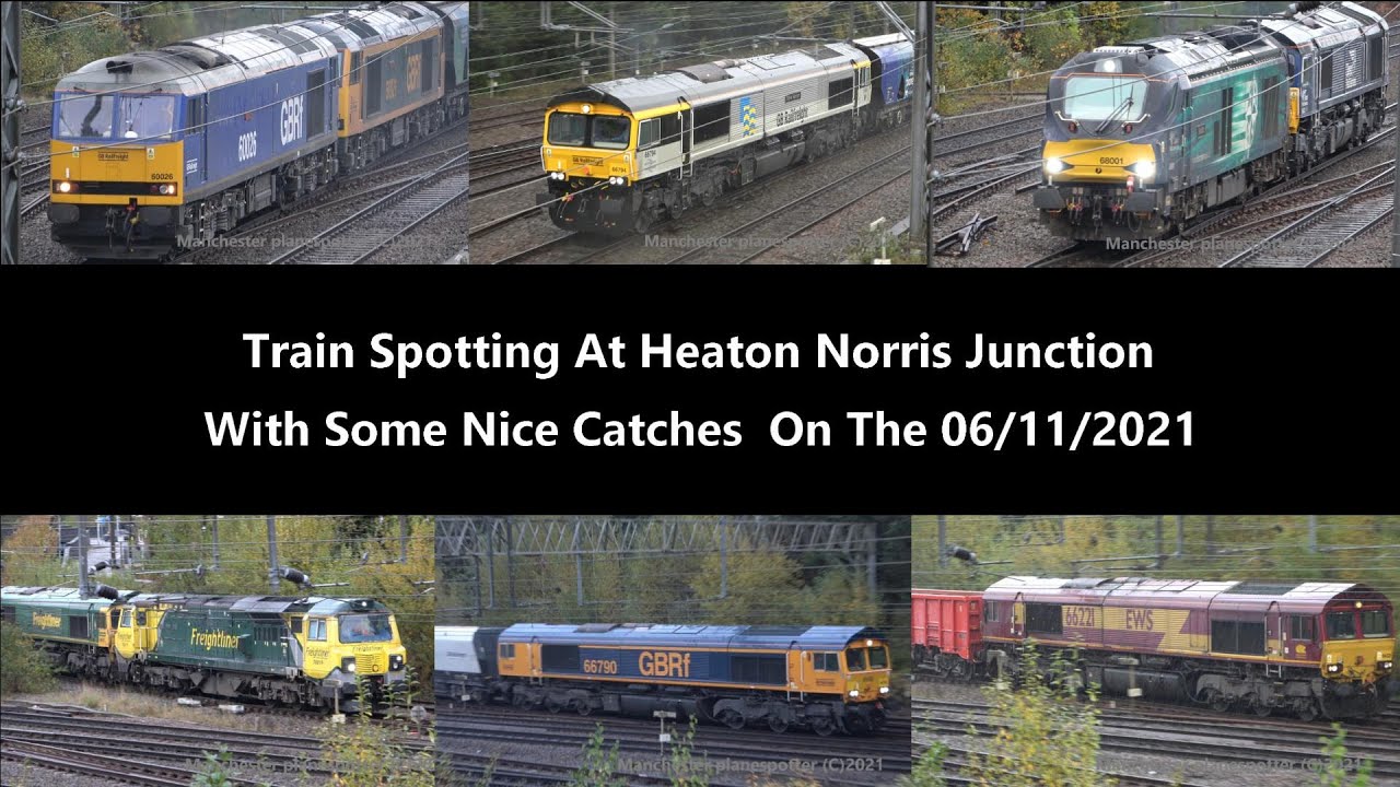 (4K) Train Spotting At Heaton Norris Junction With Some Nice Catches On ...