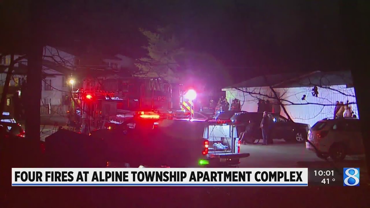 3 more fires at Alpine Twp. apartment complex - YouTube