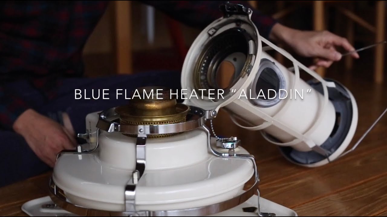 Blue Flame Heater "ALADDIN" - YouTube