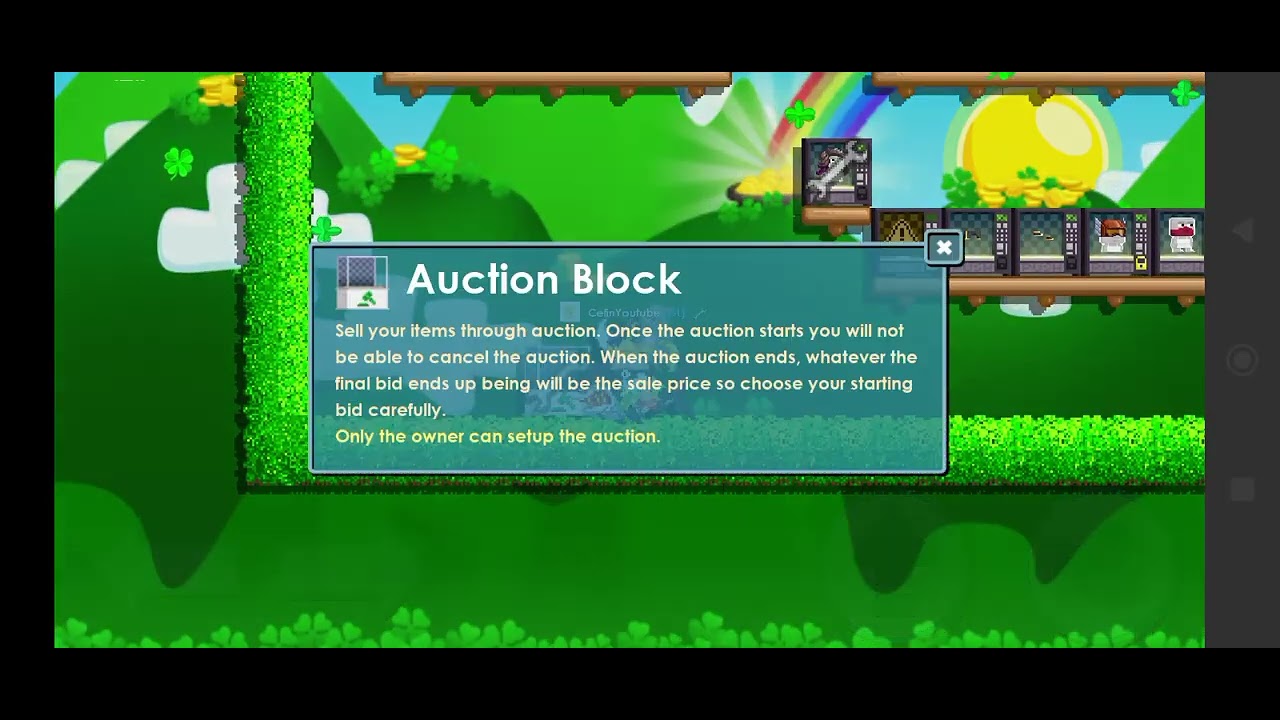 AUCTION BLOCK IN GROWTOPIA - YouTube
