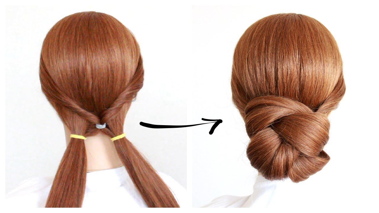 🔥💦 NEW VIRAL HAIR BUN UNDER 1 MINUTE 🔥💦 - YouTube