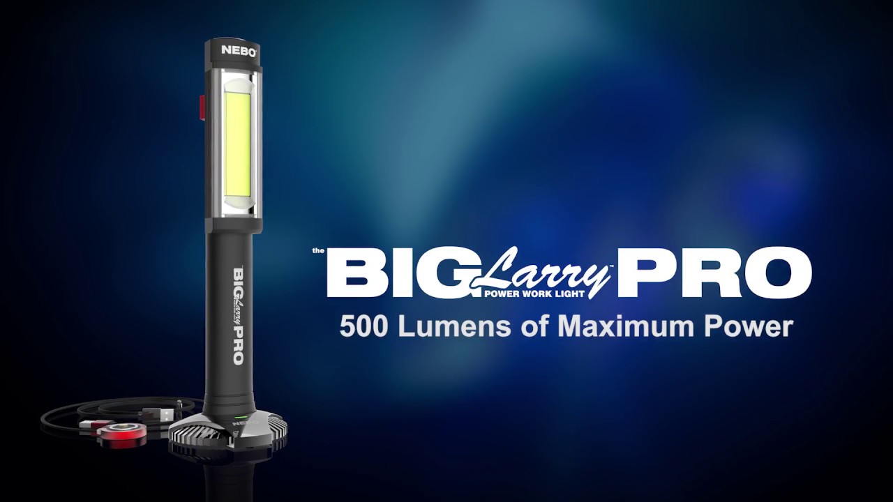 BIG Larry PRO - Powerful & Rechargeable COB Work Light - YouTube