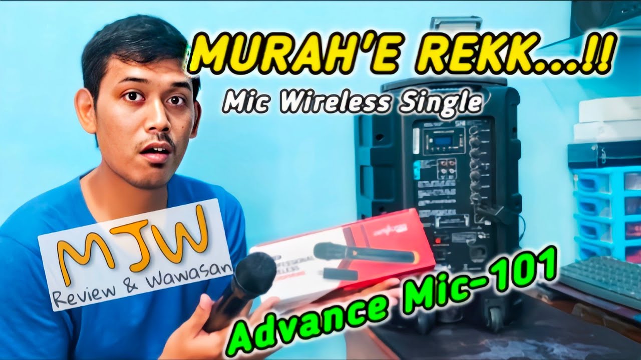 Mic Advance 101 Single Wireless Review by @MasJokoWali - YouTube