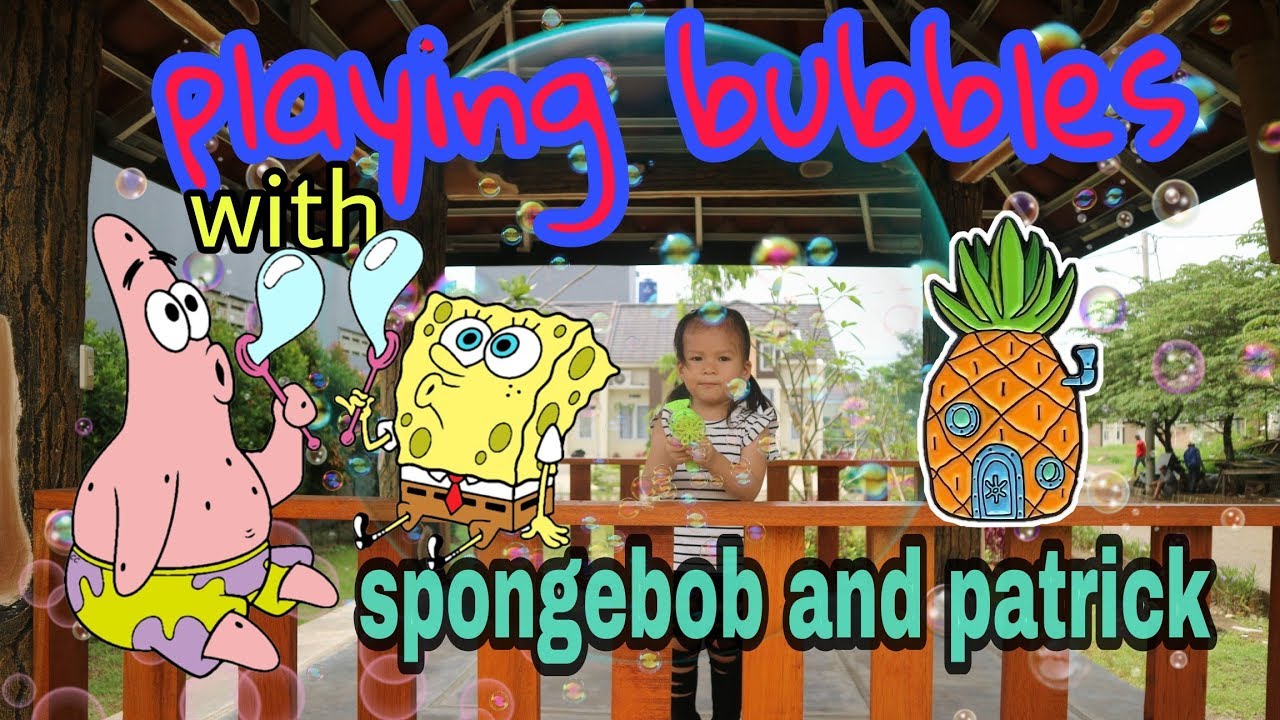 Main gelembung sabun sama spongebob || kid toys dolpin bubbles gun ...