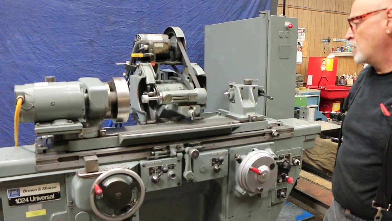 BROWN & SHARPE UNIVERSAL I.D./O.D. CYLINDRICAL GRINDER-2 - YouTube