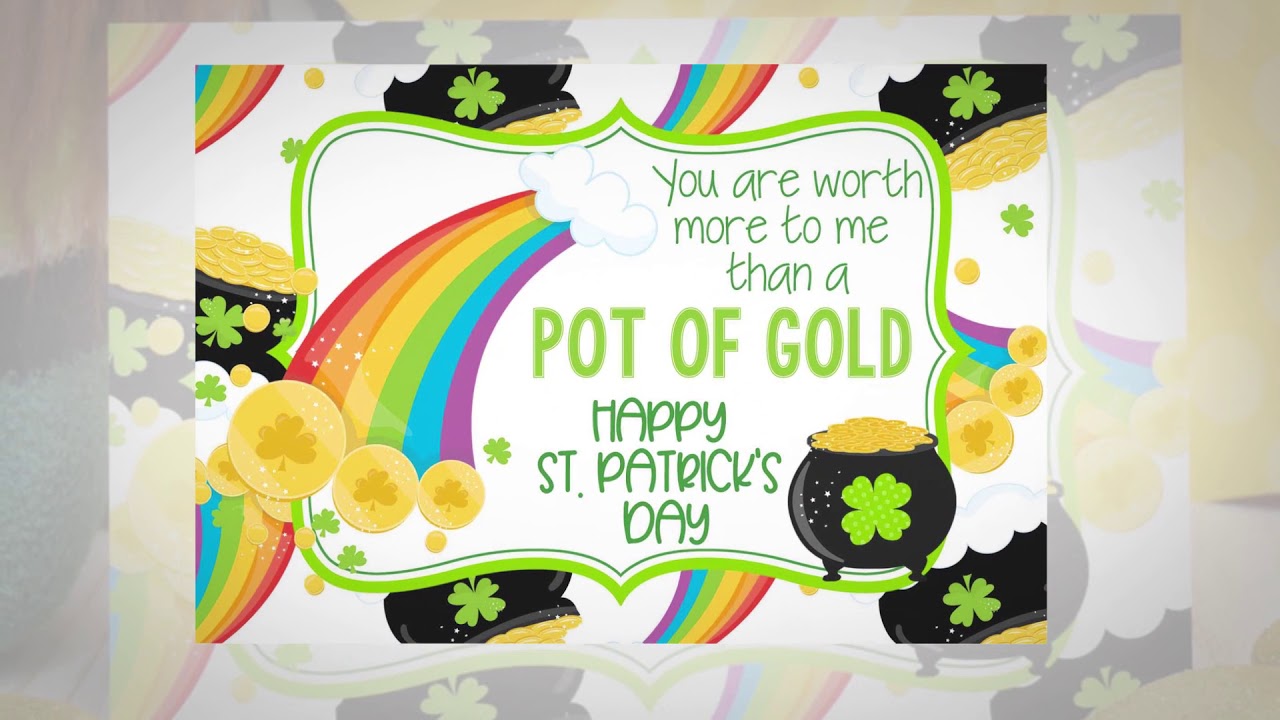 You’re Worth More Than A Pot Of Gold Postcards - YouTube