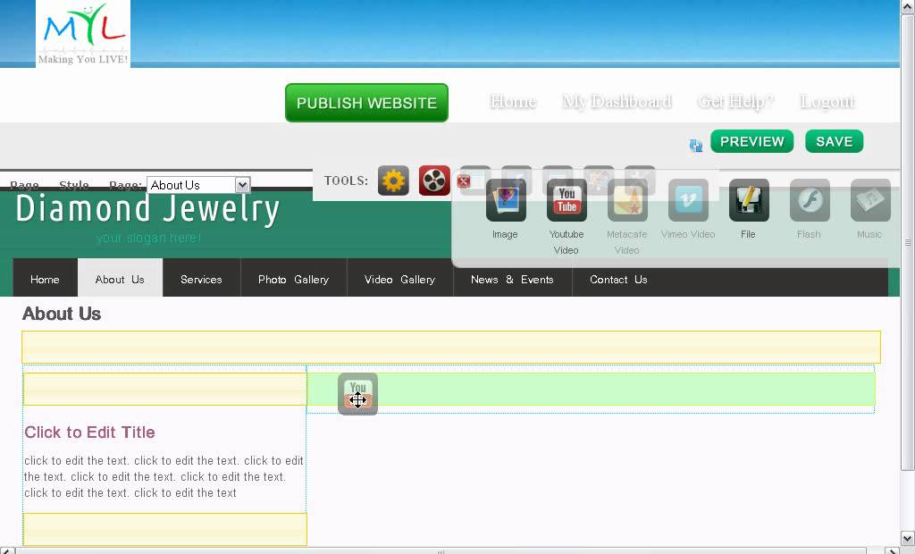 left column layout - YouTube