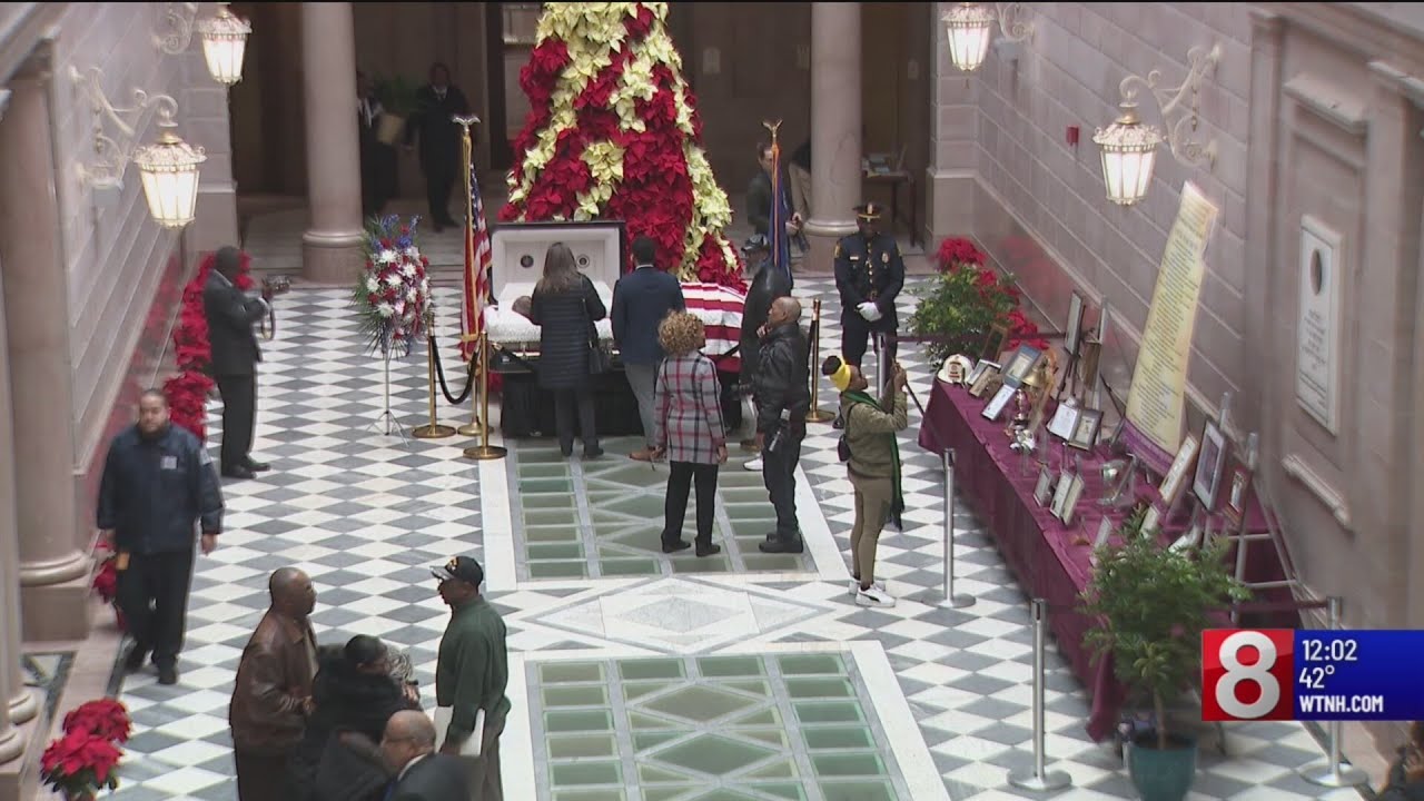 Former Hartford Mayor Thirman Milner lies in state - YouTube
