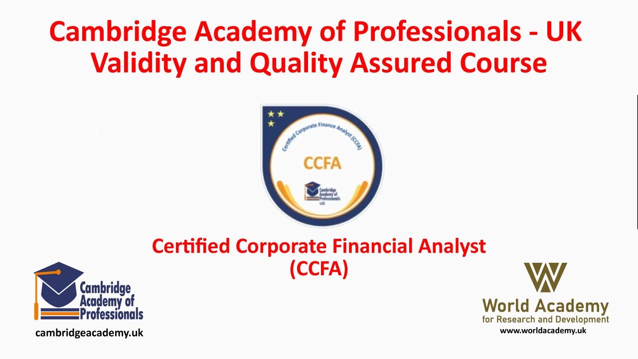 Certified Corporate Financial Analyst [CCFA] - YouTube
