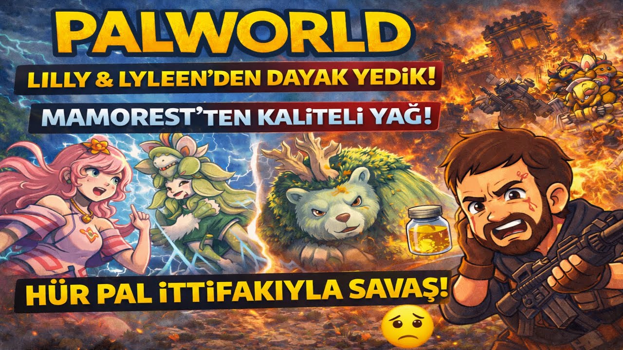 Palworld 23. Bölüm – Lilly & Lyleen’den Dayak Yedik! Mamorest Yağı ...