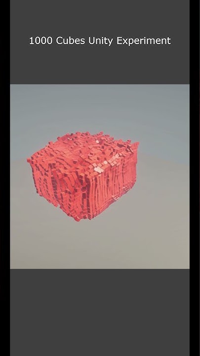 1000 Cubes Unity Experiment #shorts - YouTube