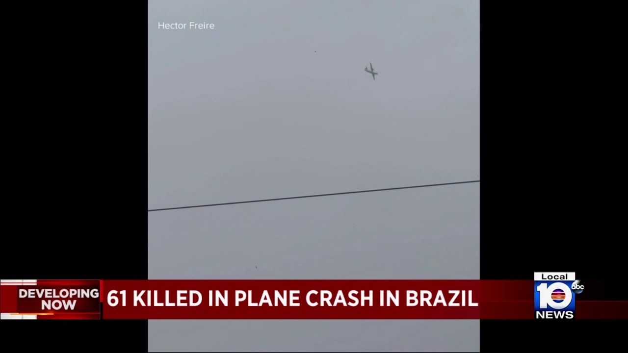 Chilling videos show passenger plane in free fall from sky in Brazil ...