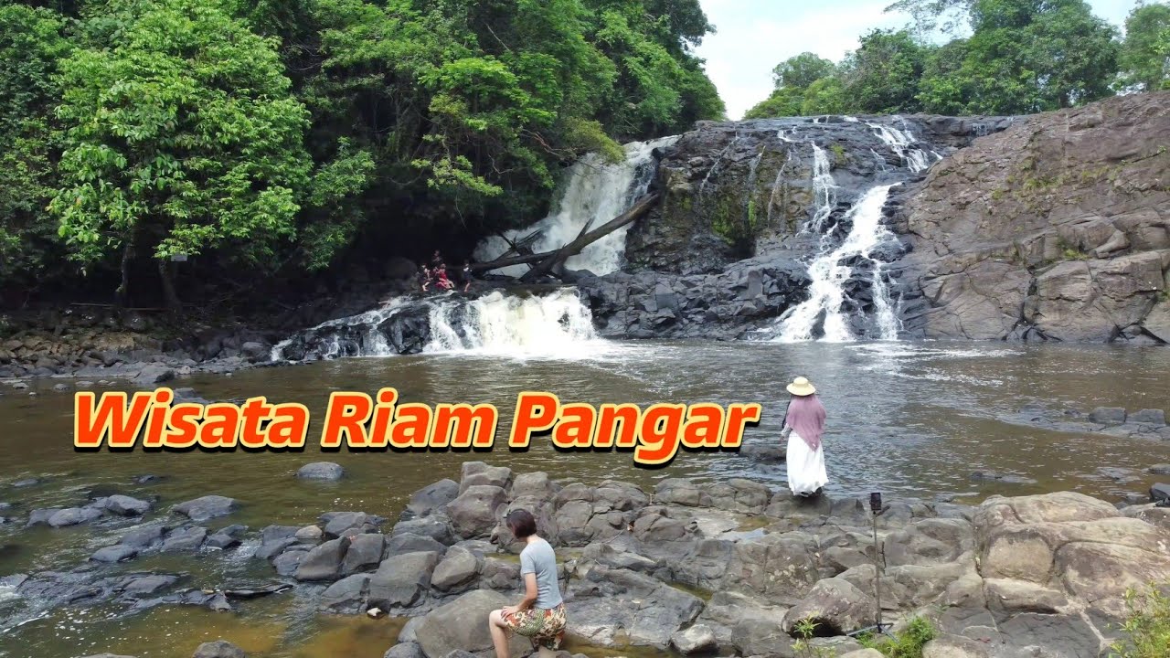 Wisata Riam Pangar Kabupaten Bengkayang | Waterfall Video Drone 4K ...