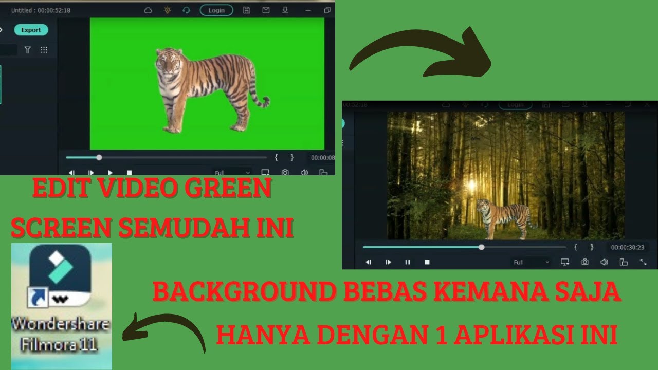 TUTORIAL, EDIT VIDEO GREEN SCREEN DENGAN CEPAT MENGGUNAKAN APLIKASI ...