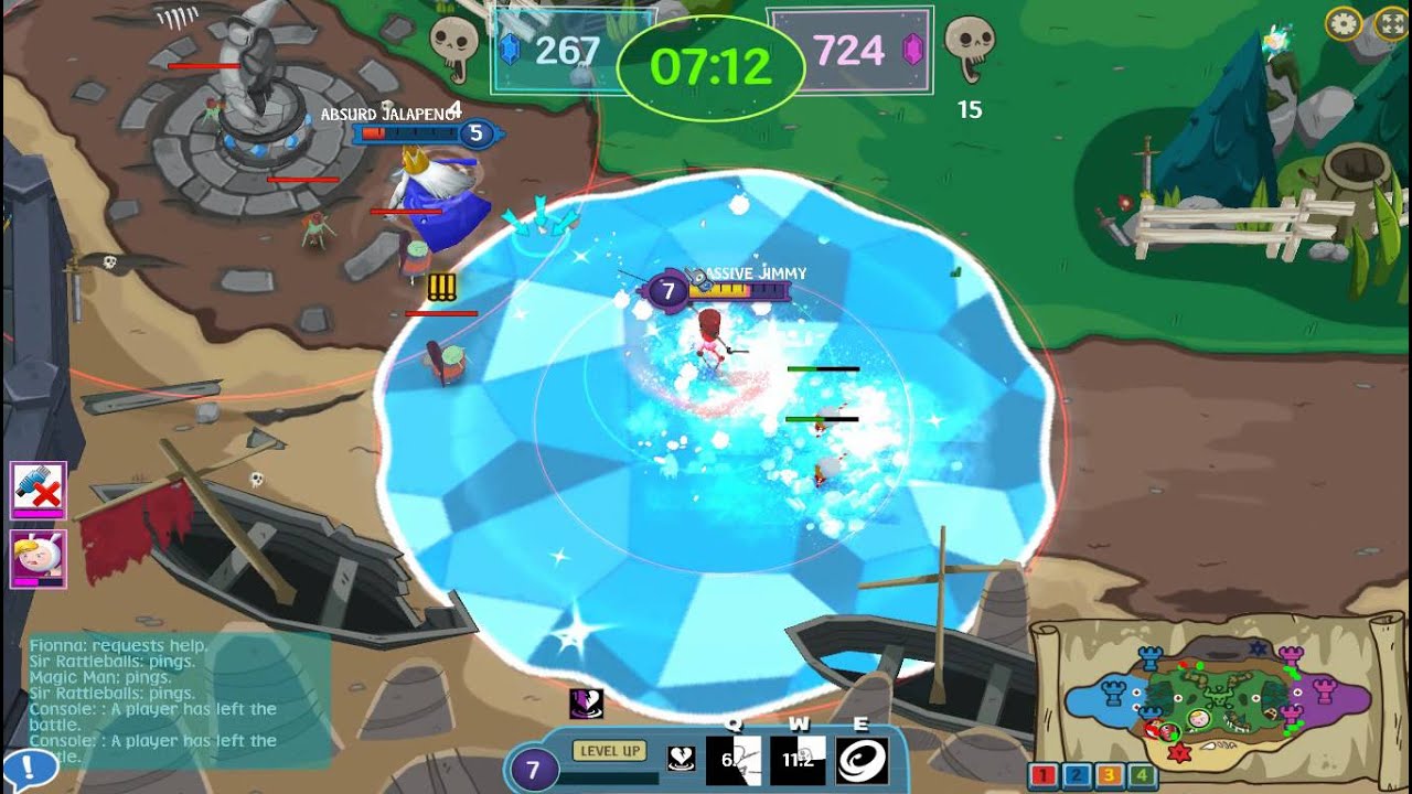 Playing some Rattleballs in Adventure Time Battle Party - YouTube