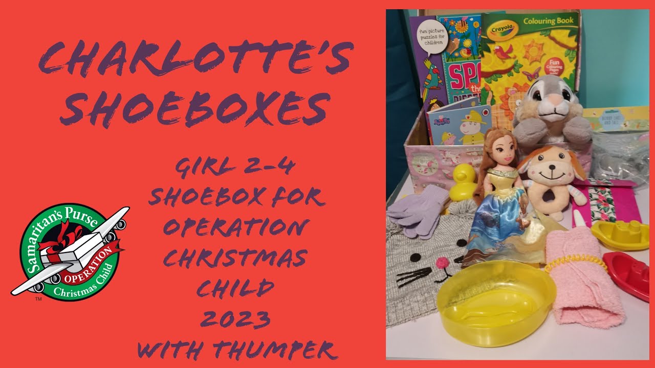 Girl 2-4 shoebox for Operation Christmas Child including Thumper 🐇🐰 ...