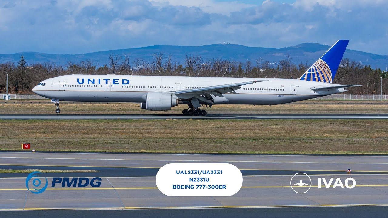P3D V5 | UNITED BOEING 777-300ER | WASHINGTON TO CHICAGO - YouTube