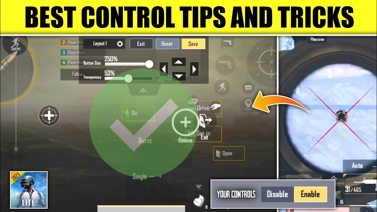 Pubg Lite Best Controls Tips And Tricks | Best Controls In Pubg Lite ...