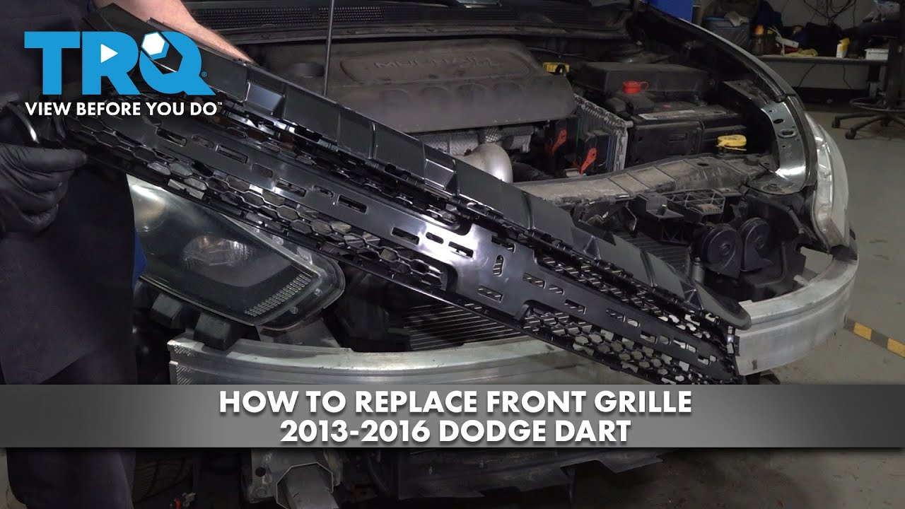 How to Replace Front Grille 2013-2016 Dodge Dart - YouTube
