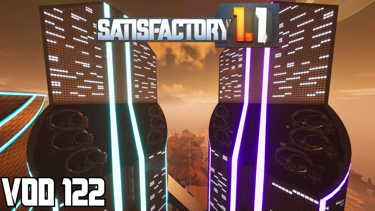 Vertical Copper Powder Blueprints Continue | Satisfactory 1.1 - YouTube