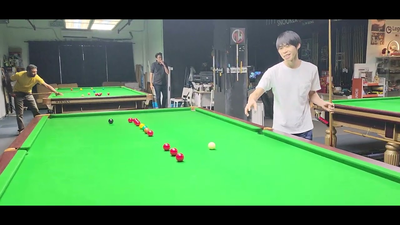 Coaching Snooker Basic Ms Adrienne Justin Foo and YK Wong (Sunway College Students) 22-2-2024 ...